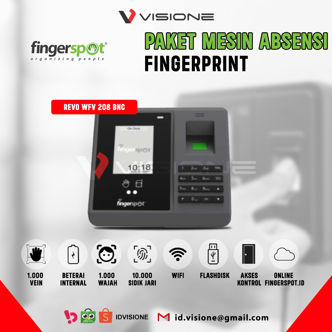 Fingerspot Revo WFV-208BNC - Visione Technology